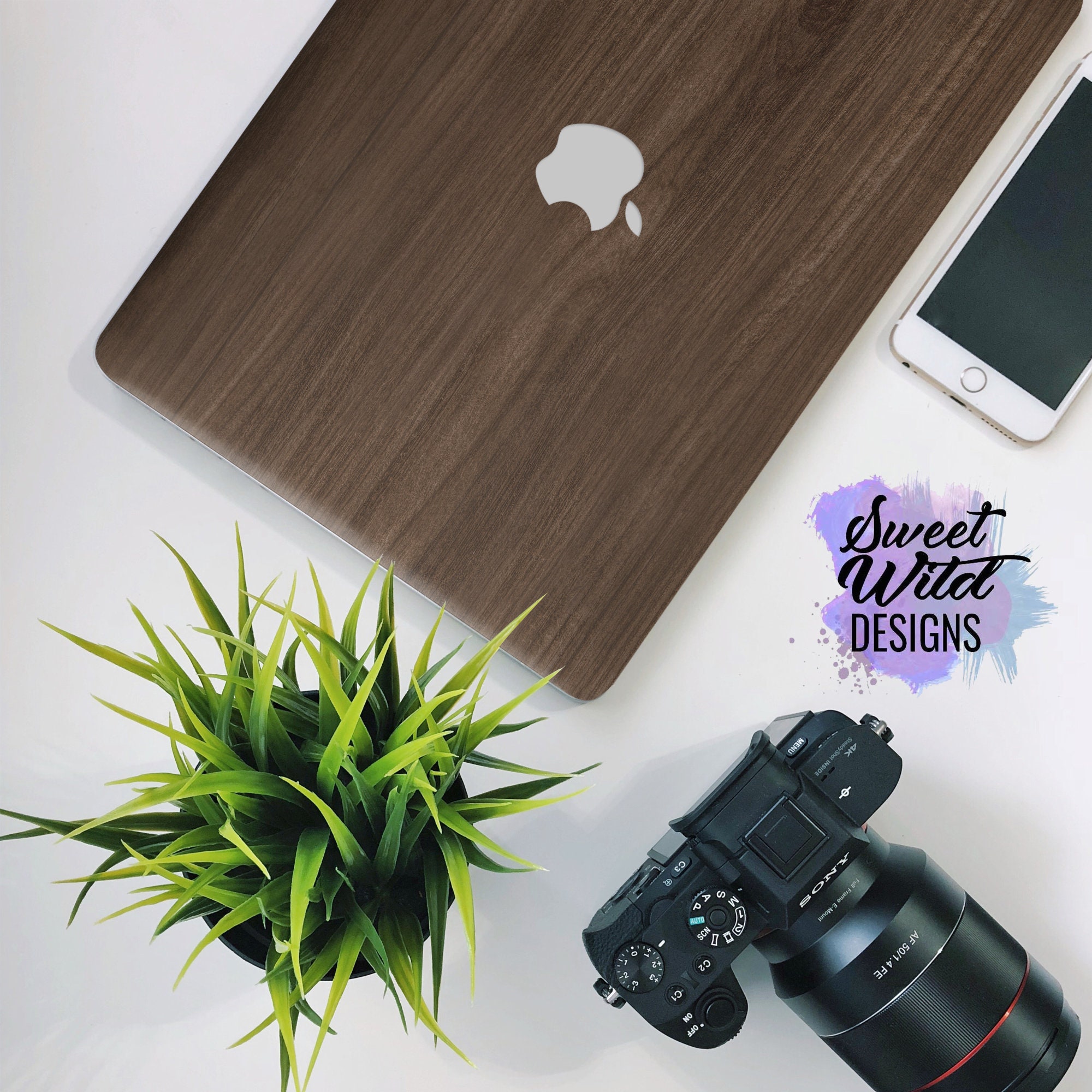 Dark Brown Solid Wood Texture Laptop Case Solid A1990 Case - Etsy UK