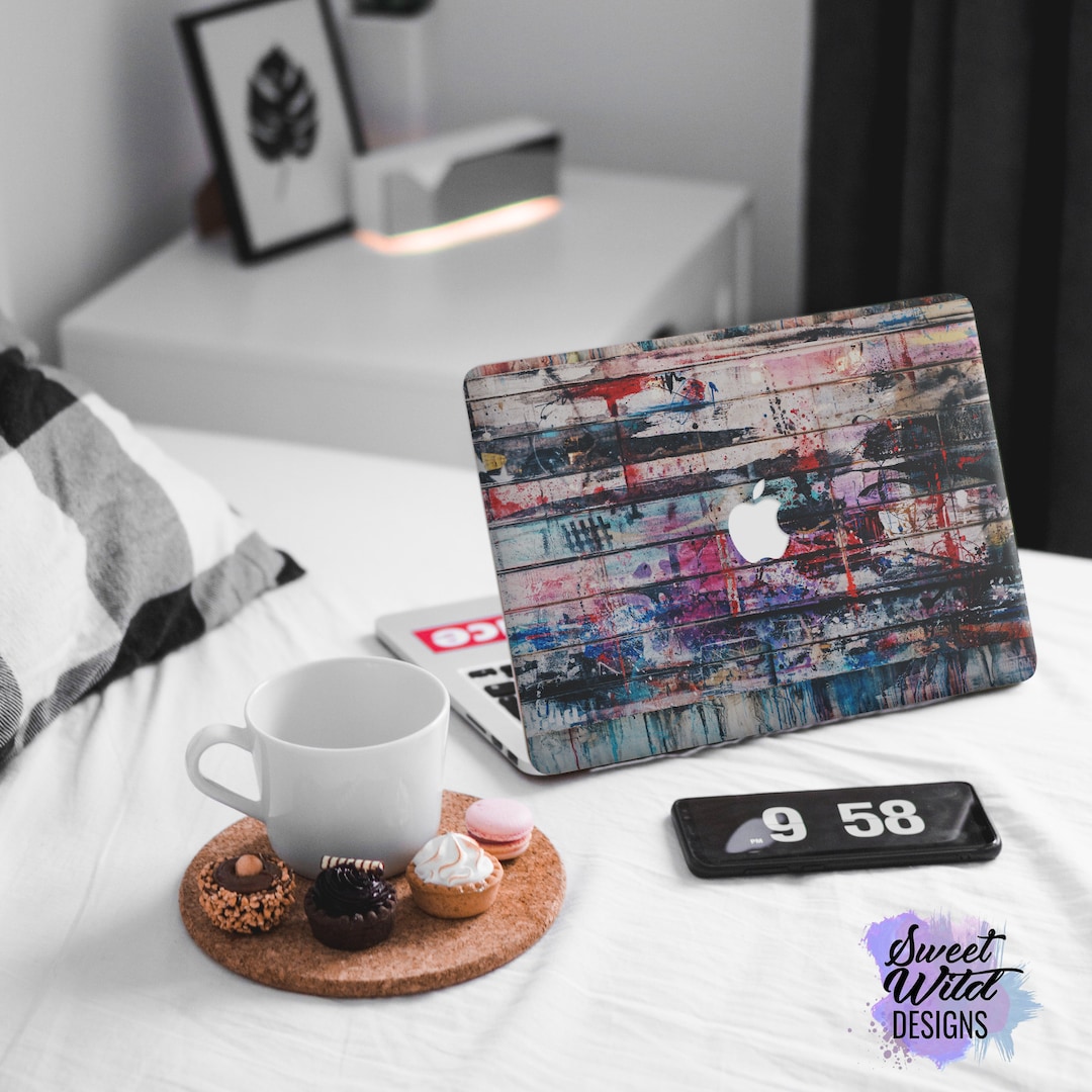 Graffiti Wood Planks MacBook Case, Artistic Design - Etsy