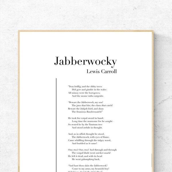 Jabberwocky - Etsy