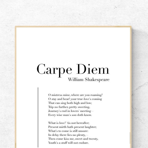 Carpe Diem Print - Etsy