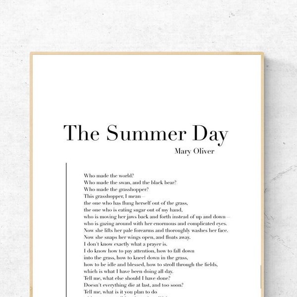 Mary Oliver - Etsy