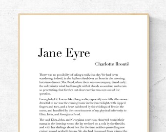 Printable Jane Eyre Poster - Etsy
