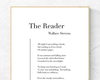 Wallace Stevens Poem Poster - Etsy