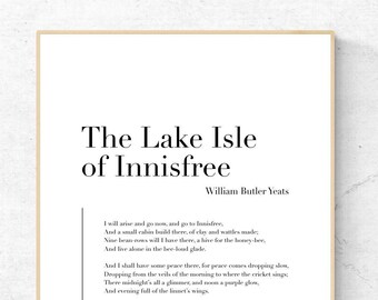 Lake Isle of Innisfree - Etsy