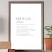 Merak Definition Printable Poster, Instant Download, Definition Home ...