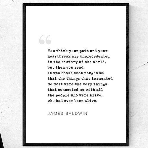James Baldwin Quote Library Printable Poster Digital - Etsy