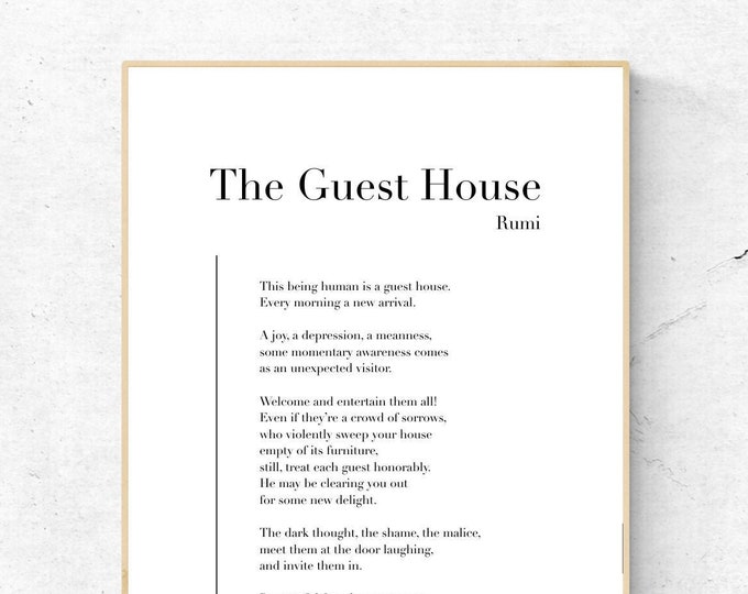 The Guest House // Wood Sign // Therapy Gift // Mindfulness Gift ...