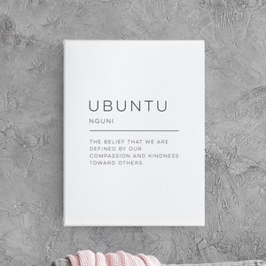 Ubuntu - Definition Printable Poster, Instant Download, Definition Home ...