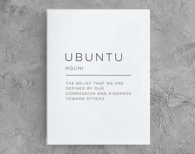 Ubuntu Definition Printable Poster Instant Download - Etsy