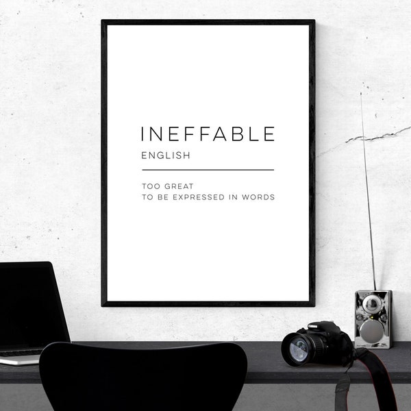Ineffable Definition - Etsy