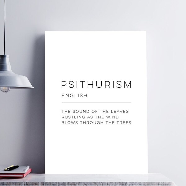 Psithurism Poster - Etsy