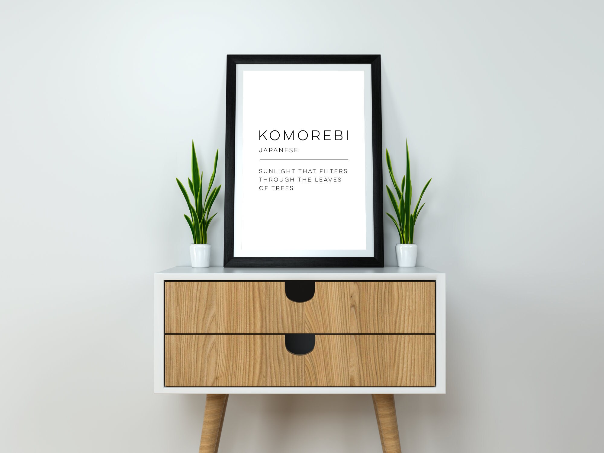 Komorebi Definition Printable Poster Digital Poster Print | Etsy