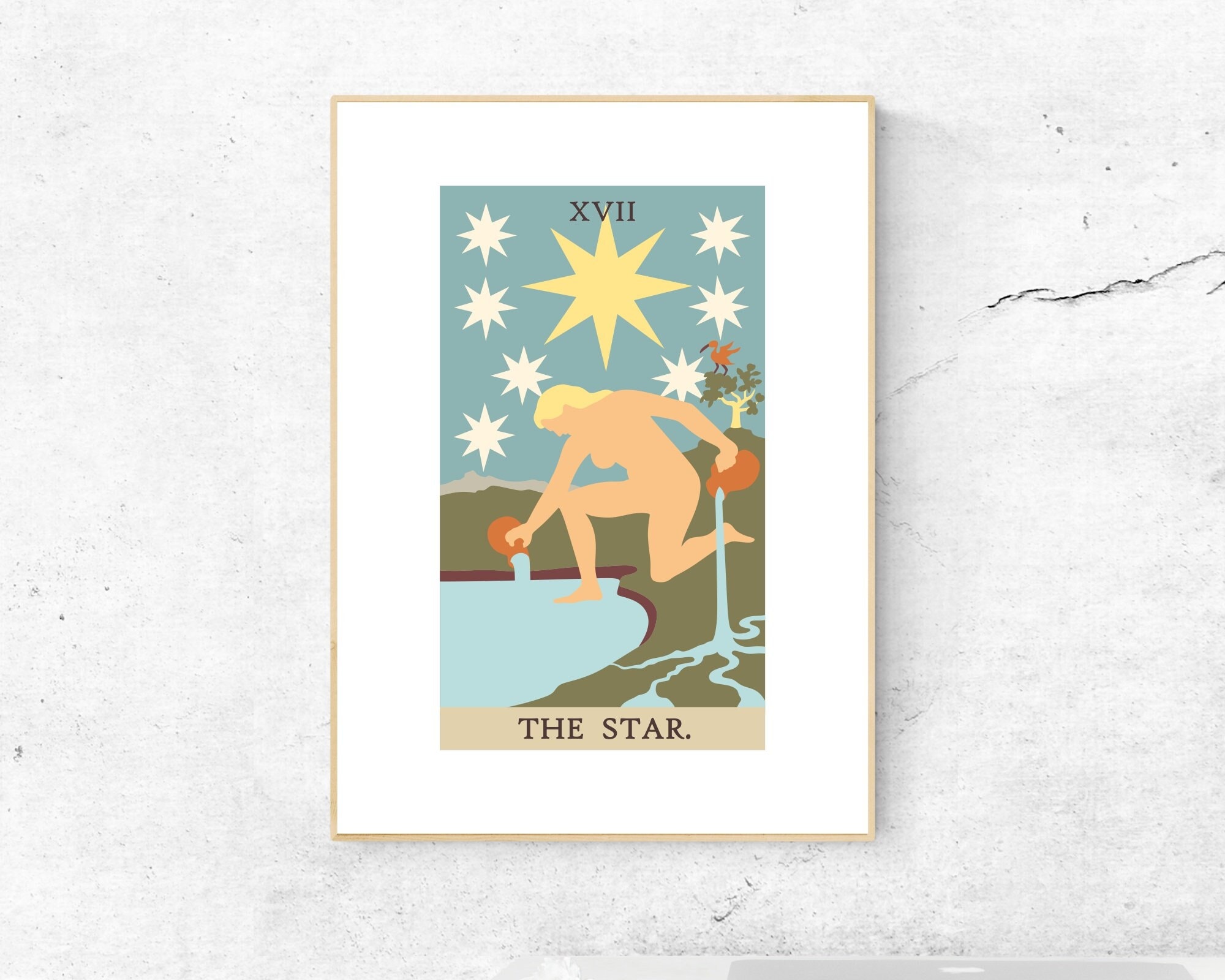 The Star Tarot Card Print - Rider Waite Smith Tarot Deck Printable ...