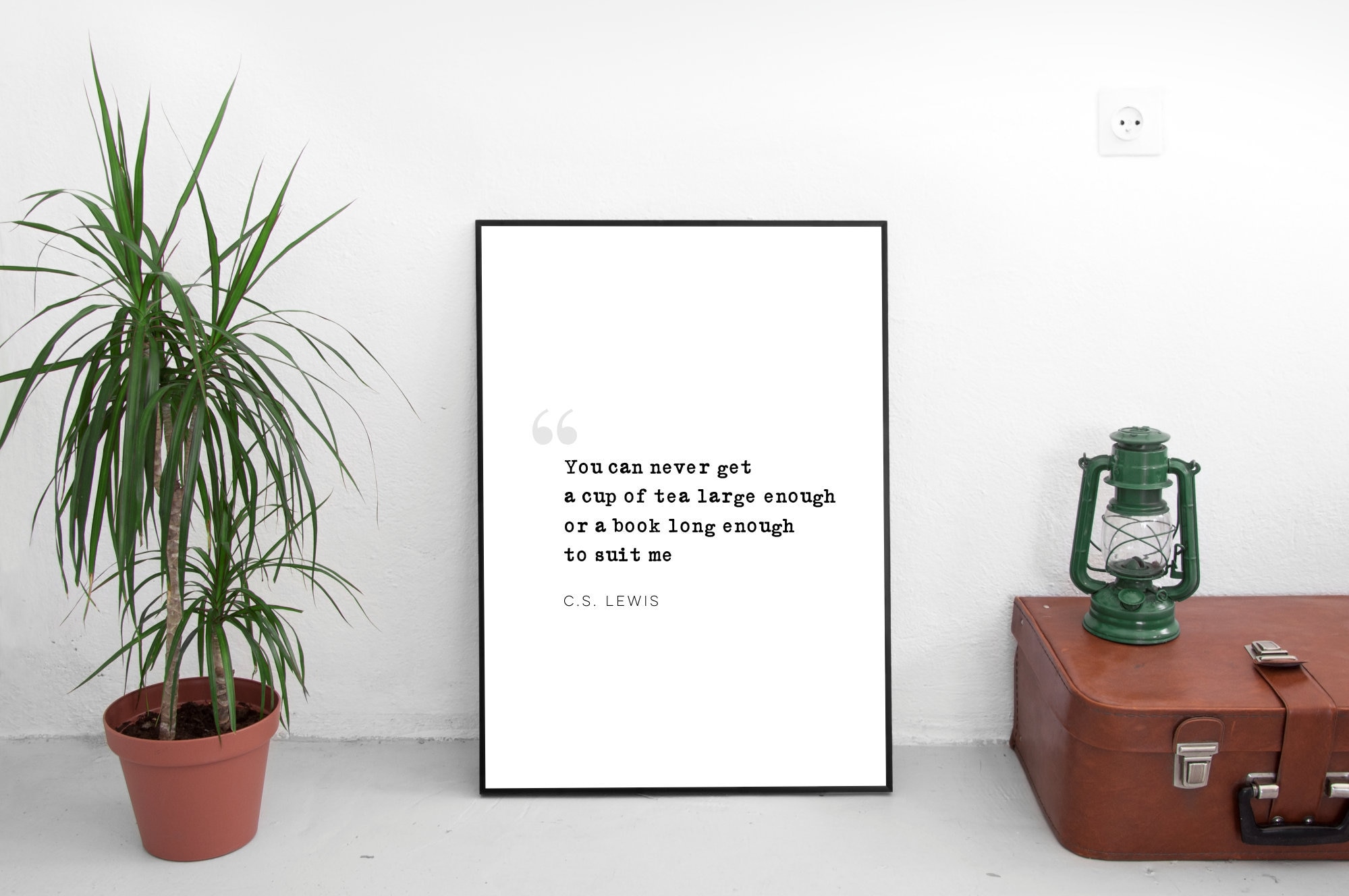 C.S. Lewis Quote - Library Printable Poster, Instant Download, Book ...