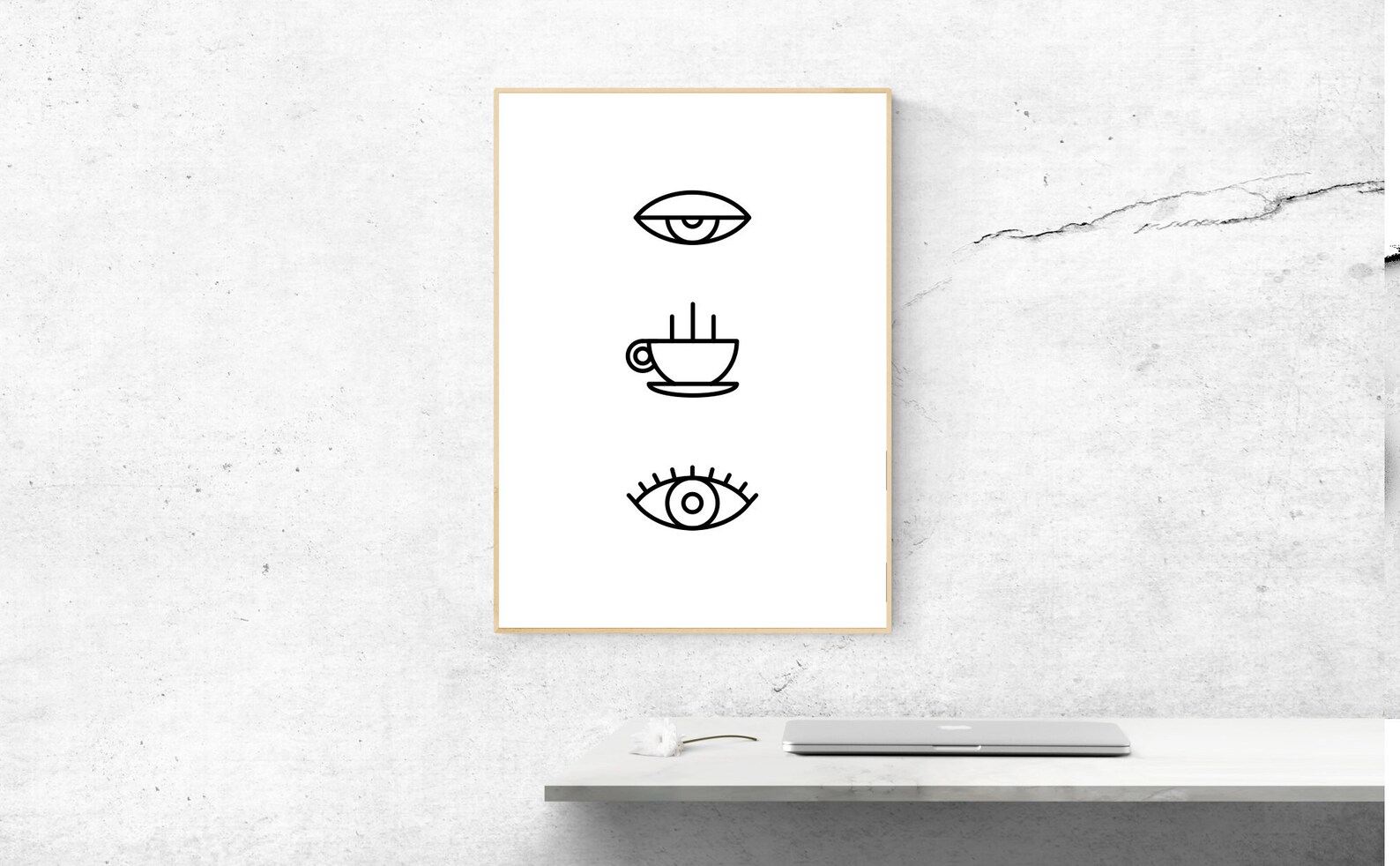 Sleepy Coffee Awake Printable Poster Instant Download Home - Etsy