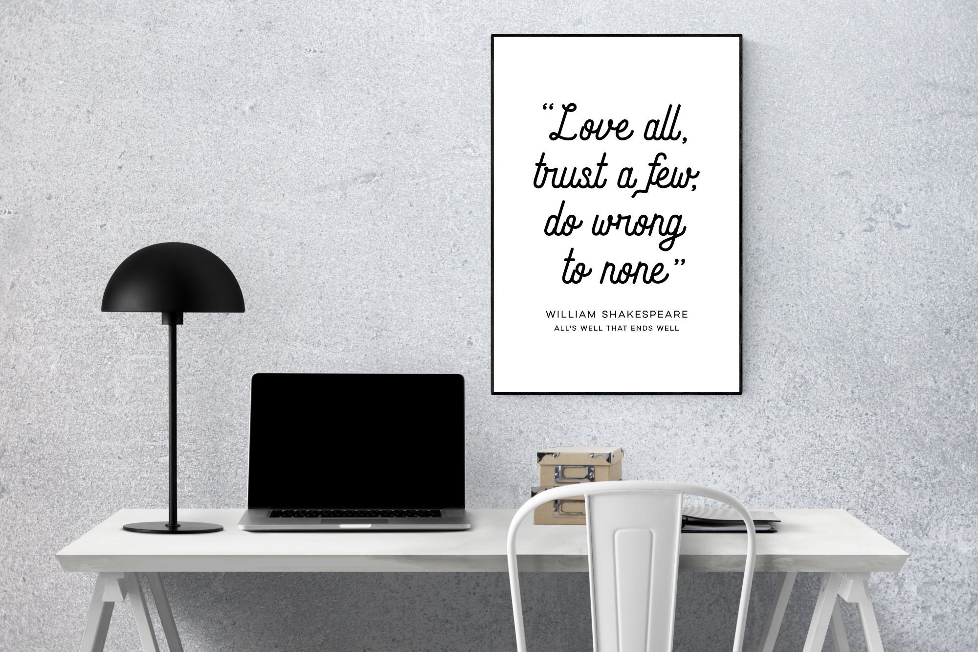 William Shakespeare Quote Literary Quote Art Print, Literature Wall Art ...