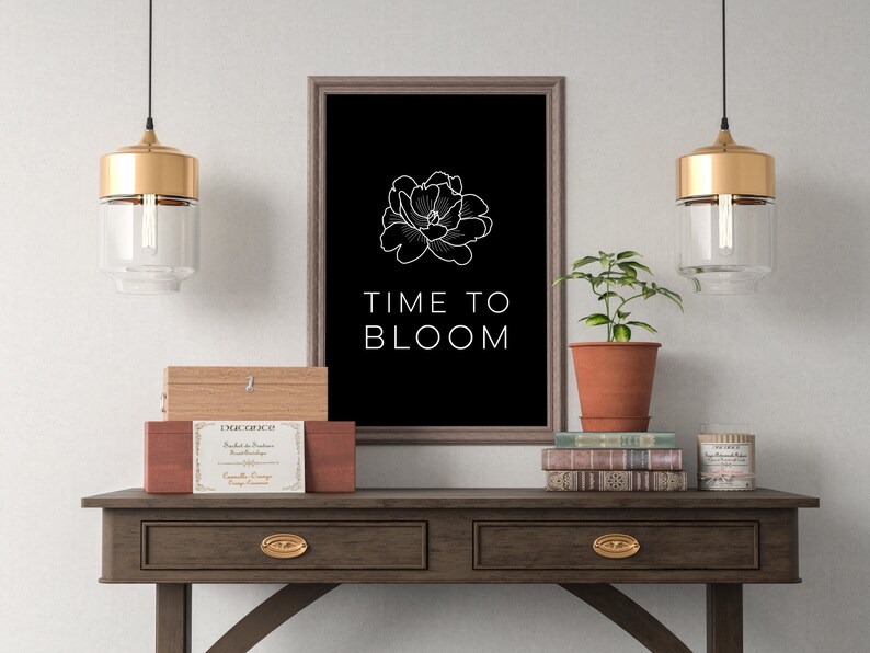 Time to Bloom Printable Original Poster Instant Download - Etsy