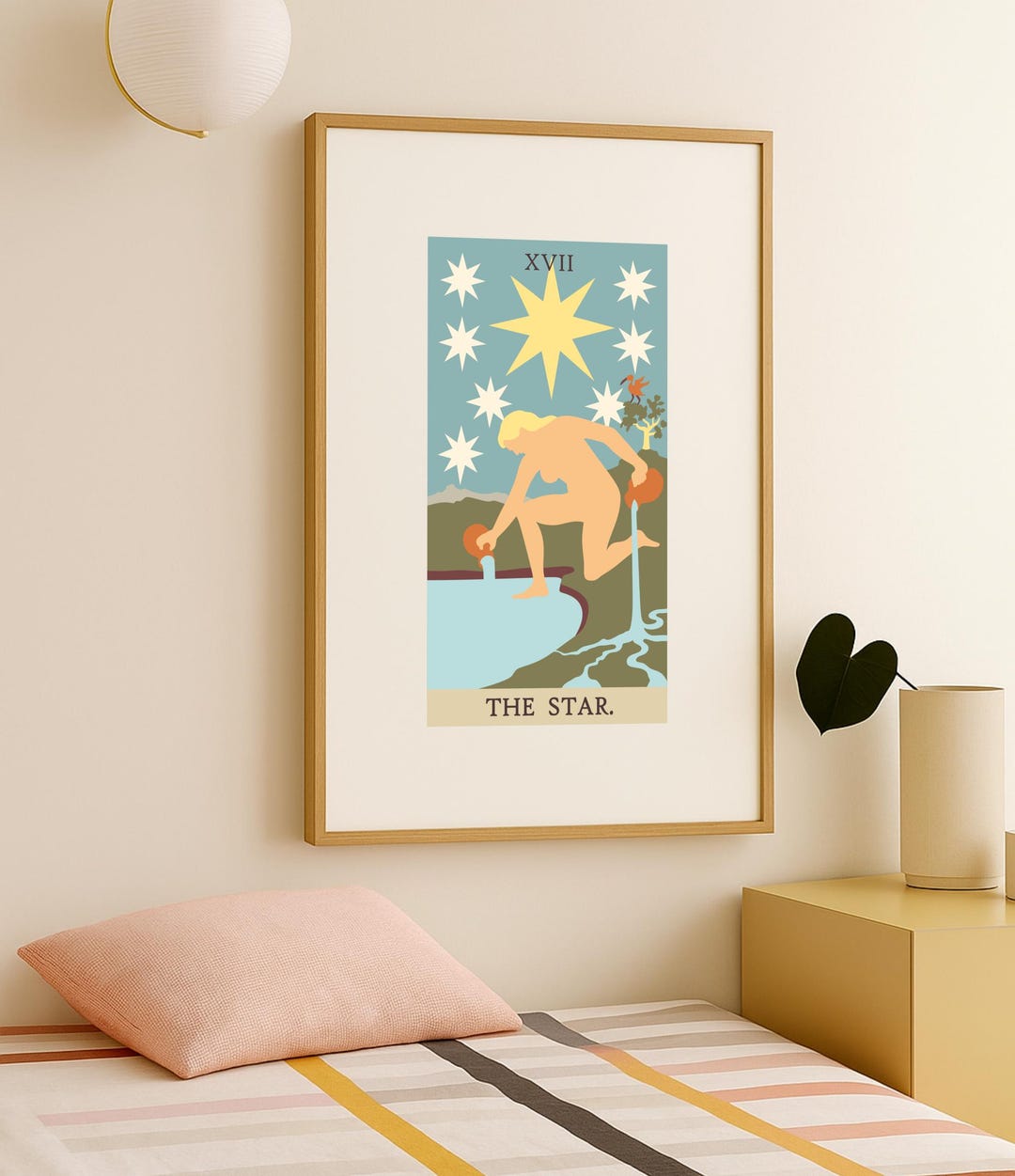 The Star Tarot Card Print - Rider Waite Smith Tarot Deck Poster, Major ...