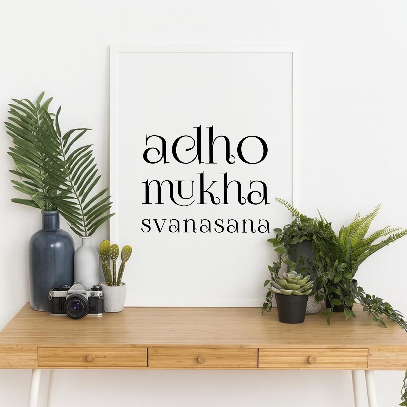 Adho Mukha Svanasana - Downward Facing Dog Asana - Printable Original ...
