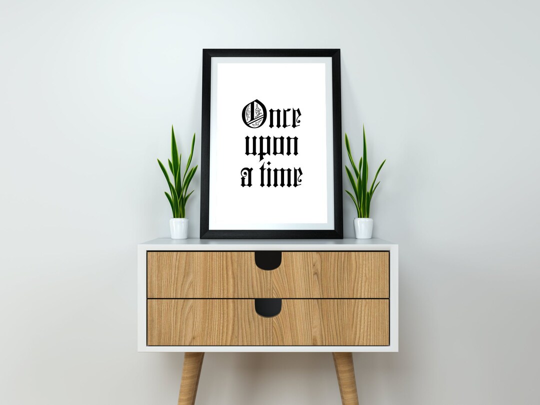 Once Upon A Time - Printable Original Poster, Instant Download, Book ...