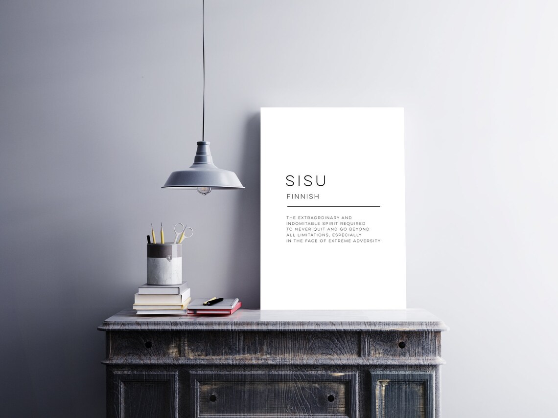 Sisu - Definition Printable Poster, Instant Download, Definition Home ...