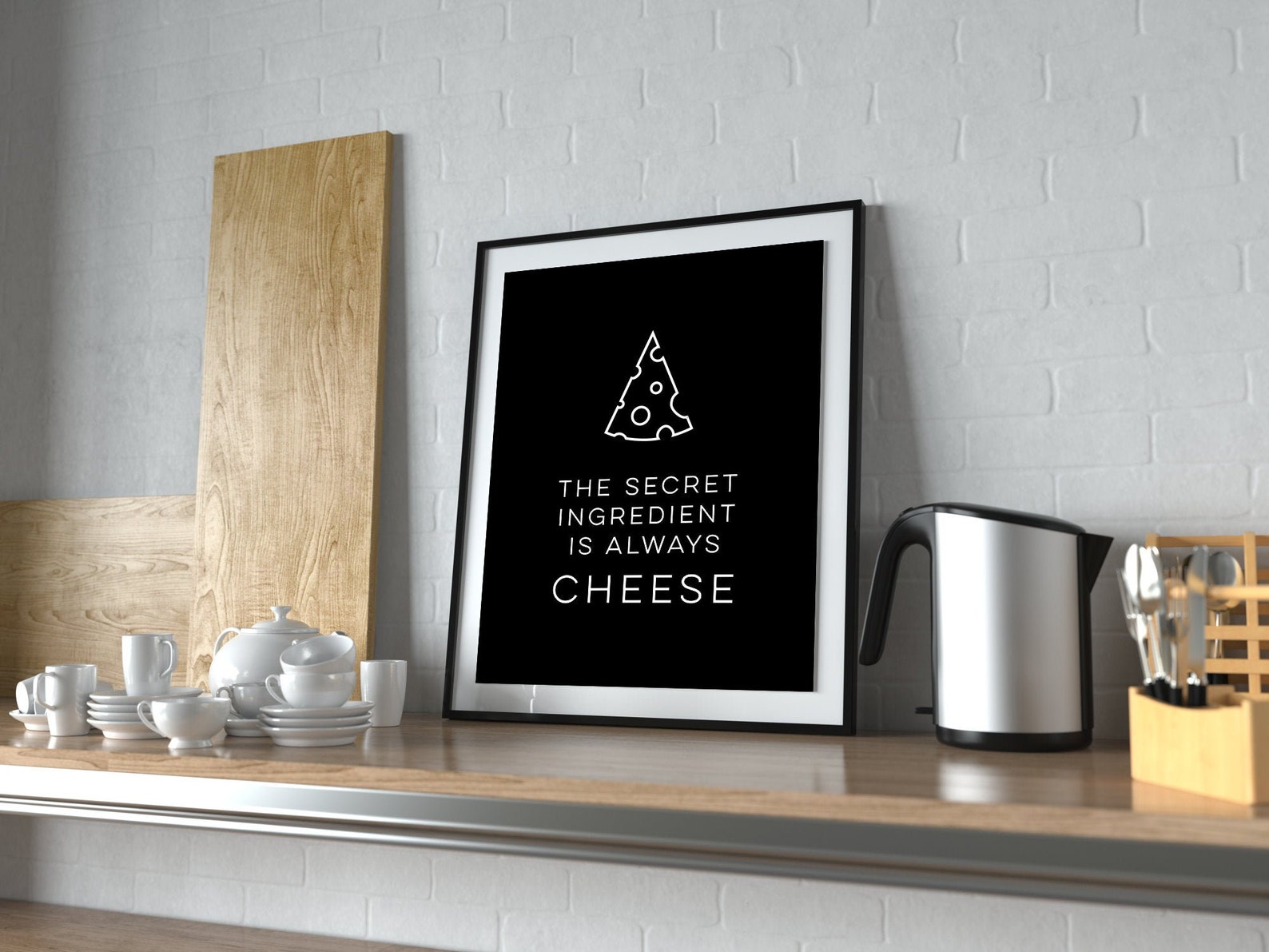 The Secret Ingredient is Always Cheese Printable Original - Etsy