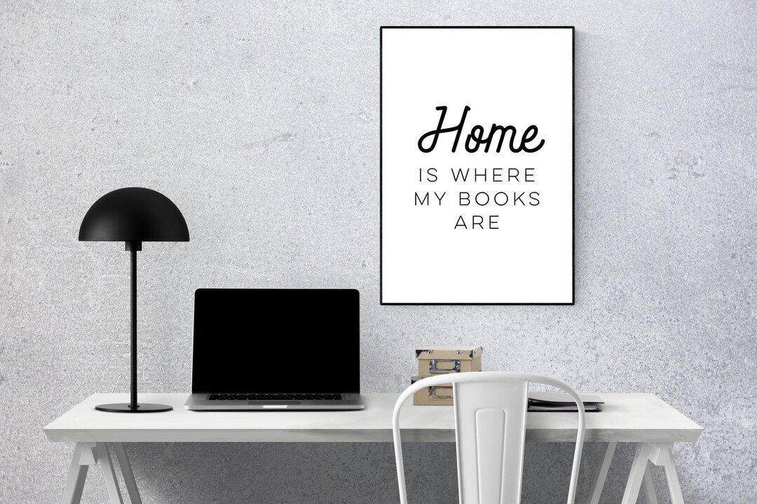 Home is Where My Books Are - Printable Original Poster, Instant ...
