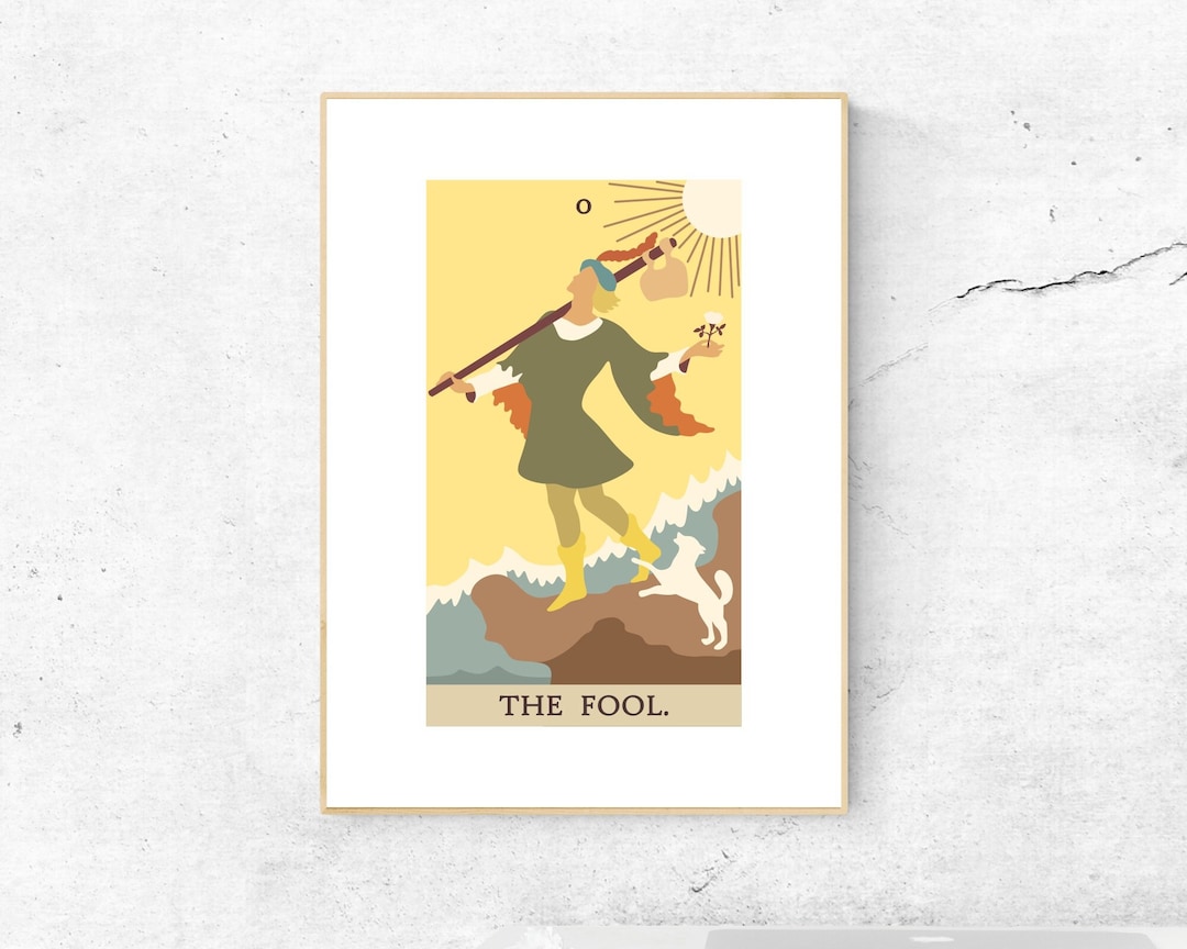 The Fool Tarot Card Print - Rider Waite Smith Tarot Deck Printable ...