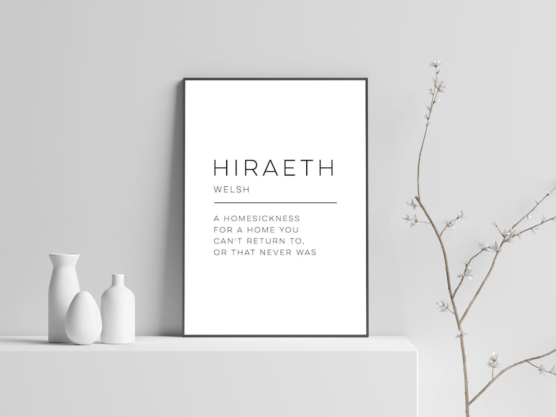 Hiraeth Printable Poster Digital Poster Print at Home | Etsy