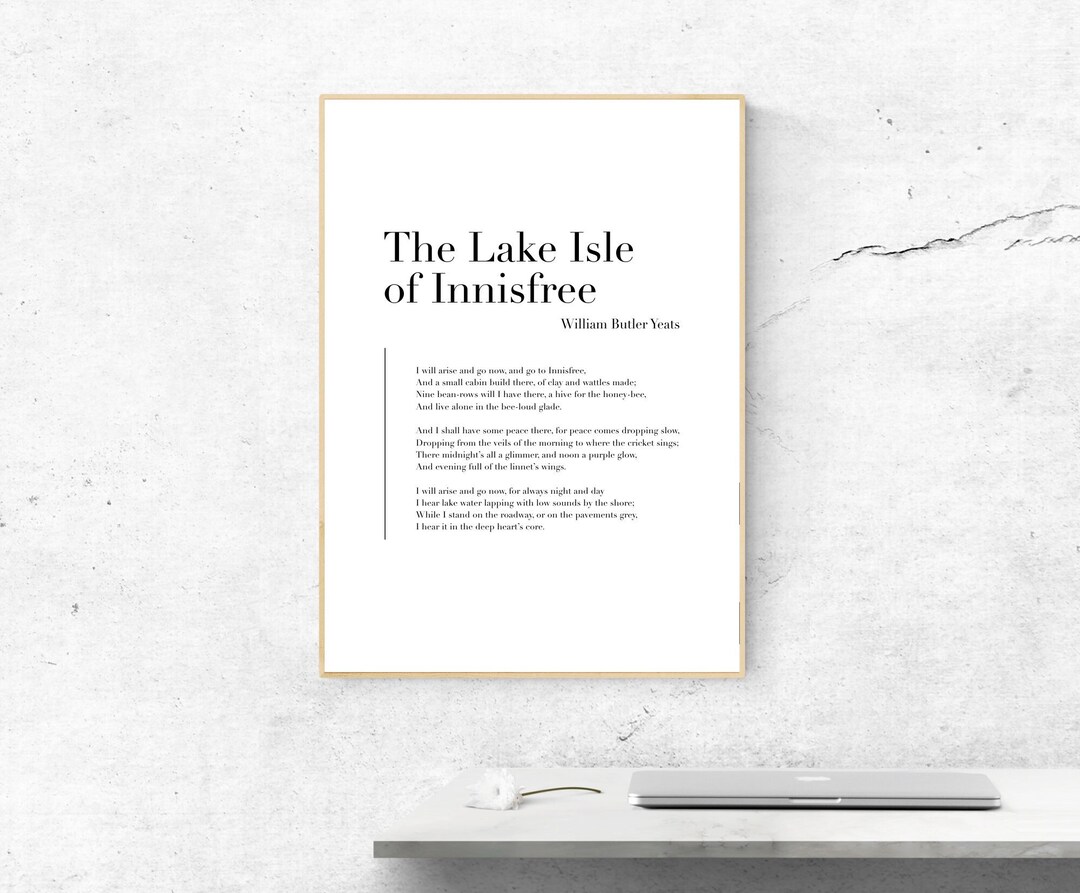 The Lake Isle of Innisfree by William Butler Yeats - Poetry Printable ...