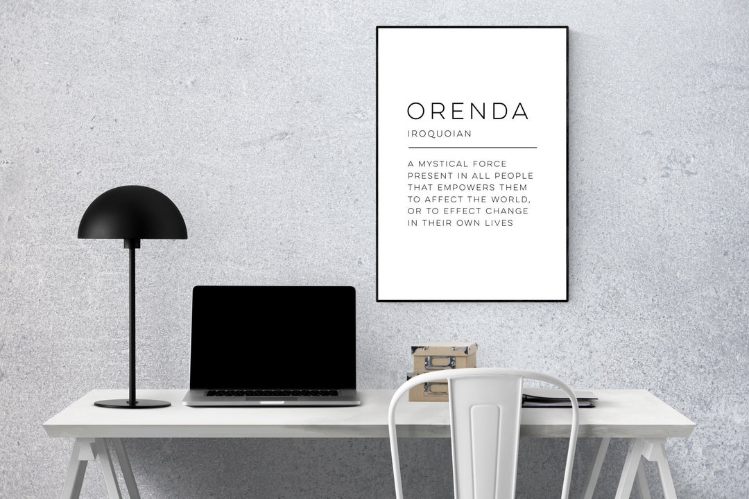 Orenda - Definition Printable Poster, Instant Download, Definition Home ...