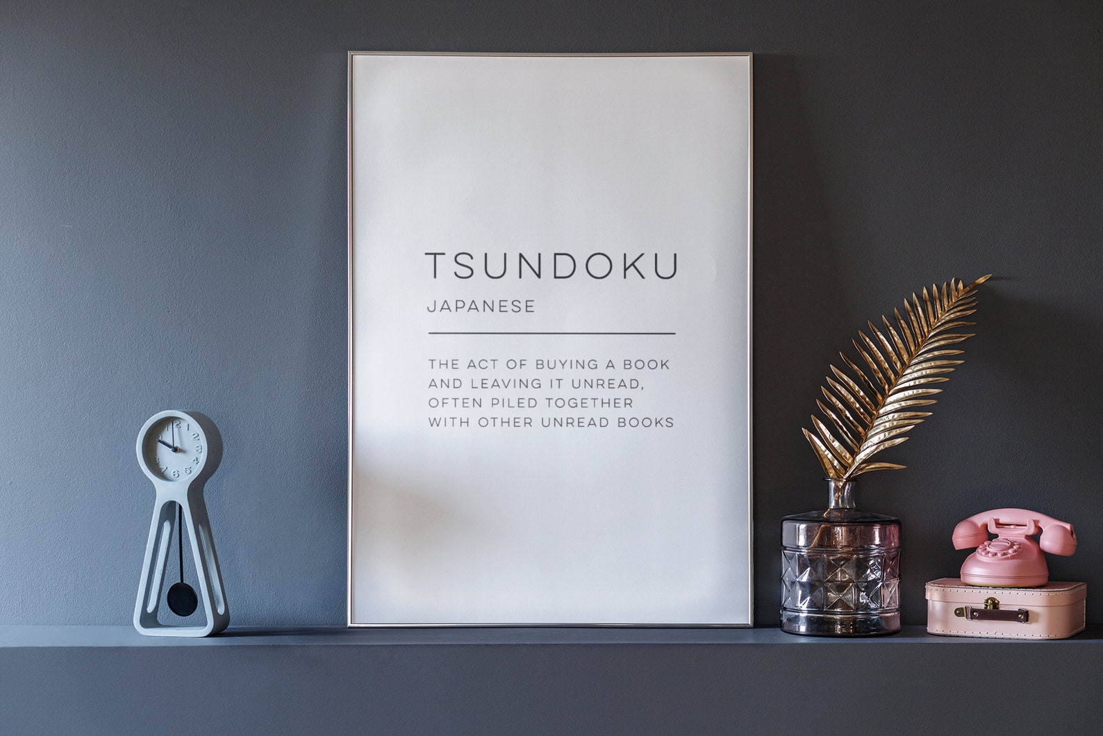 Tsundoku Definition Printable Poster Instant Download - Etsy