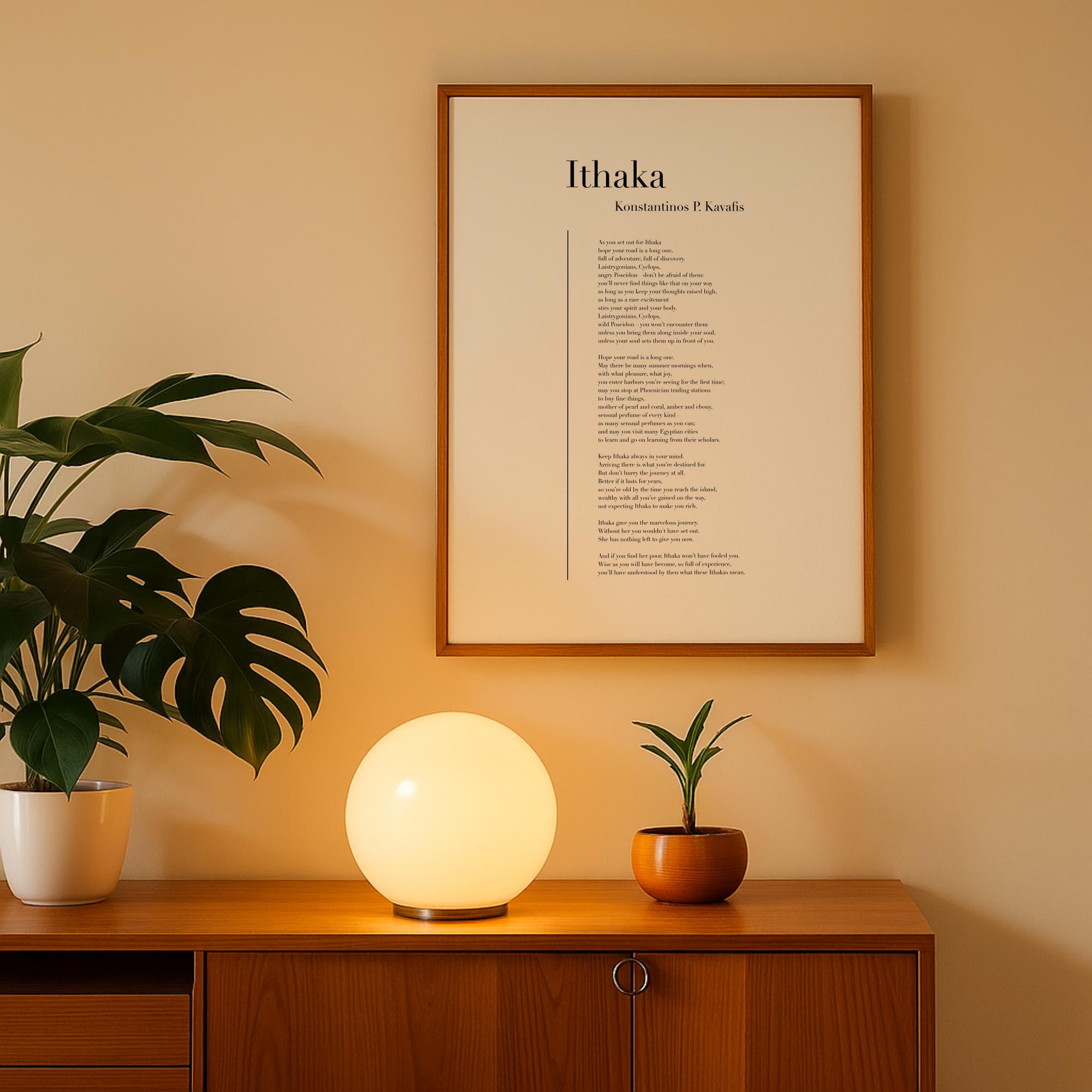 Ithaka by Konstantinos P. Kavafis - Poetry Printable Poster, Literature ...