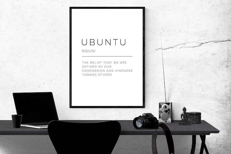 Ubuntu Definition Printable Poster Instant Download - Etsy