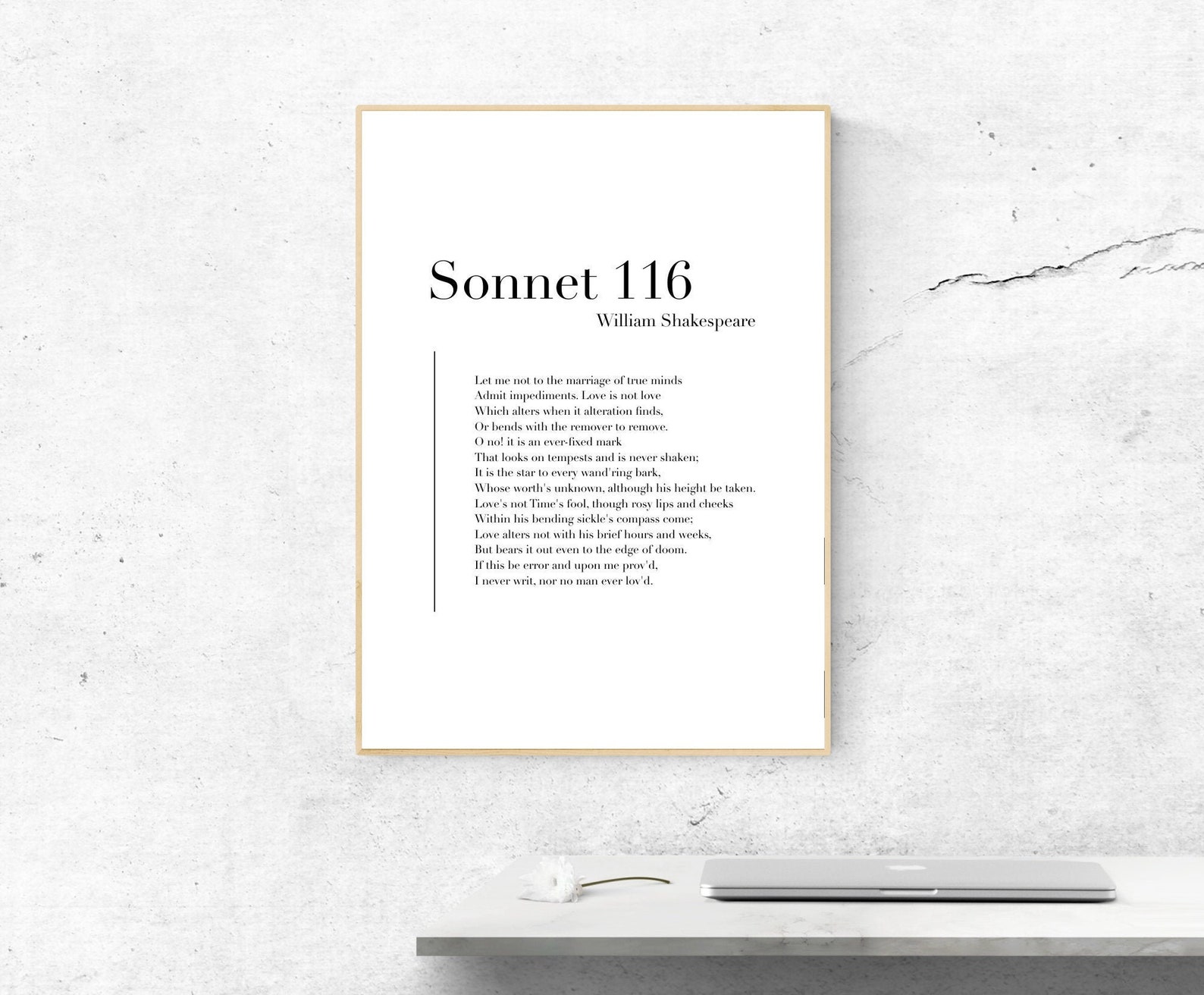Sonetto 116 di William Shakespeare Poster stampabile di - Etsy Italia