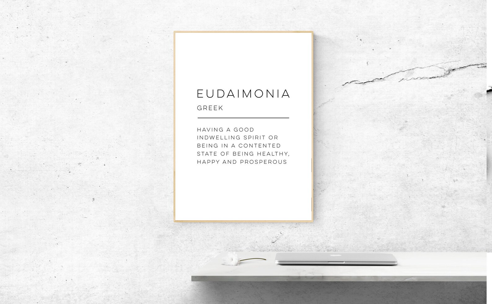 Eudaimonia - Definition Printable Poster, Digital Poster, Print at Home ...