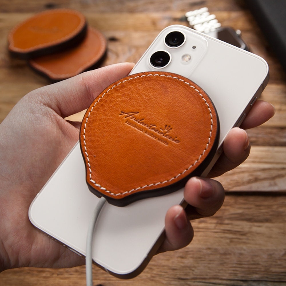 Apple Magsafe Charger Cover Leather Magsafe Skin by - Etsy