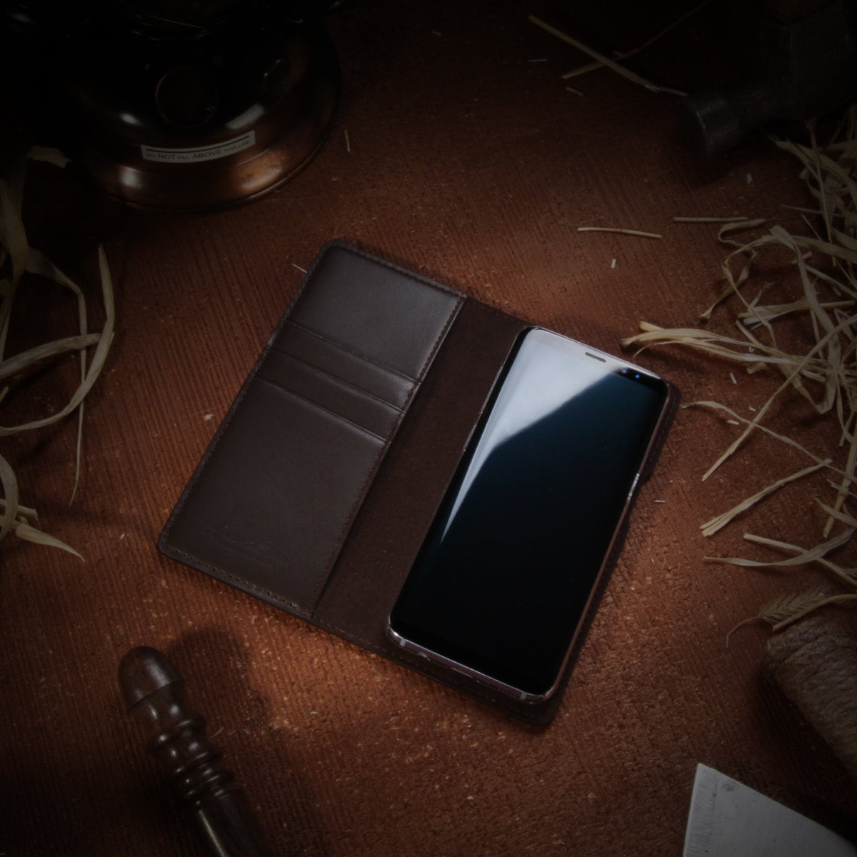 Leather Phone Wallet | Etsy