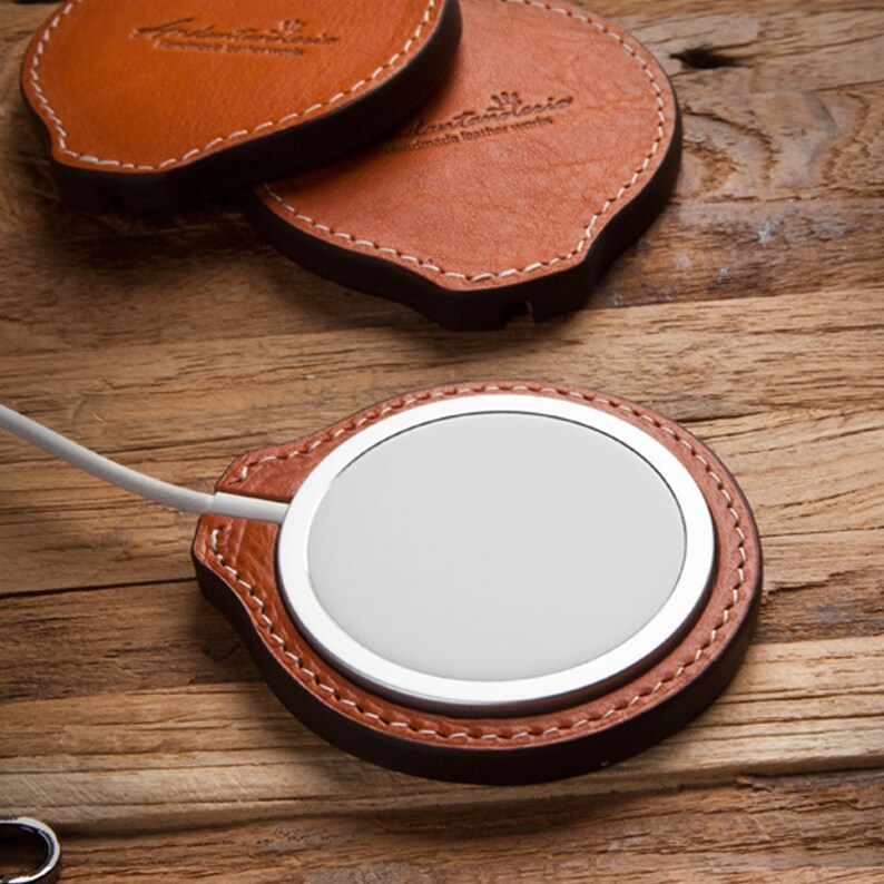 Apple Magsafe Charger Cover Leather Magsafe Skin by - Etsy