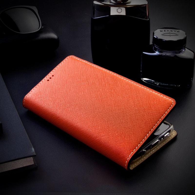 Leather Phone Wallet - Etsy