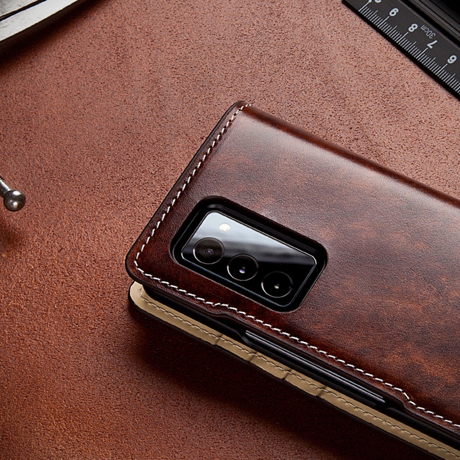 Premium Leather Wallet Galaxy Z Fold 2 Case / 8 Colors / by - Etsy