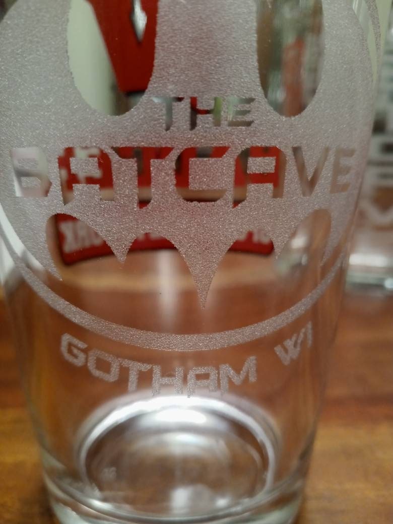 The BAT CAVE Beer Glass Set - Etsy