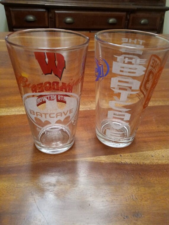 The BAT CAVE Beer Glass Set | Etsy
