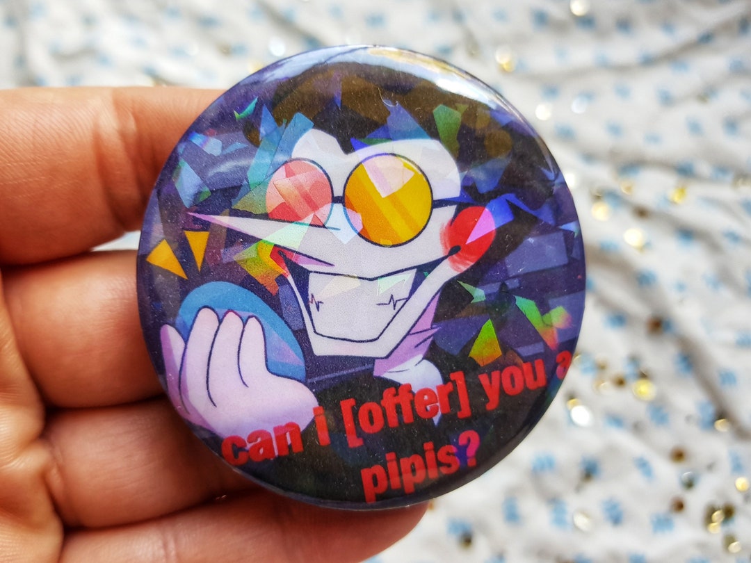 Deltarune Spamton Holographic Badge - Etsy