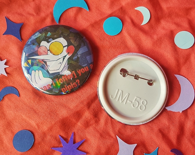 Deltarune Spamton Holographic Badge - Etsy