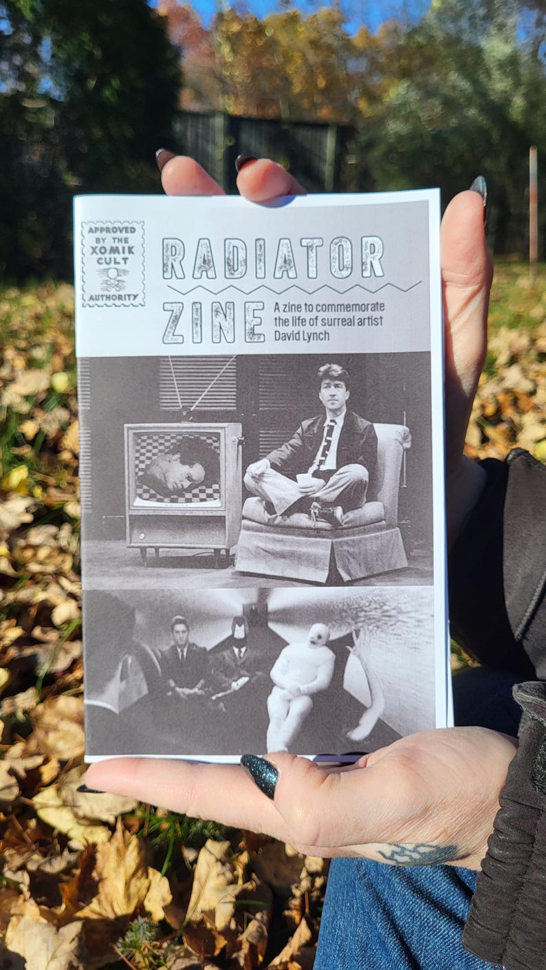 Radiator Zine: A David Lynch Tribute Zine - Etsy