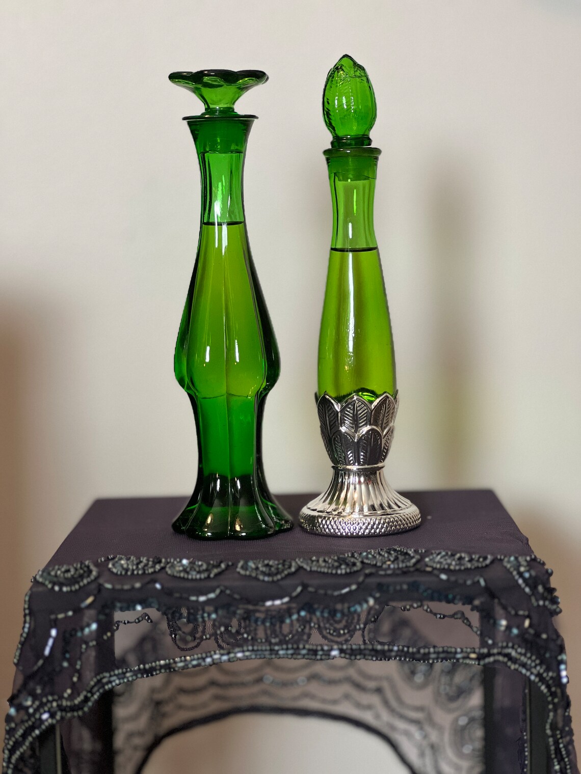 AVON Emerald Bottles Cologne Perfume Bottles Vintagetall - Etsy