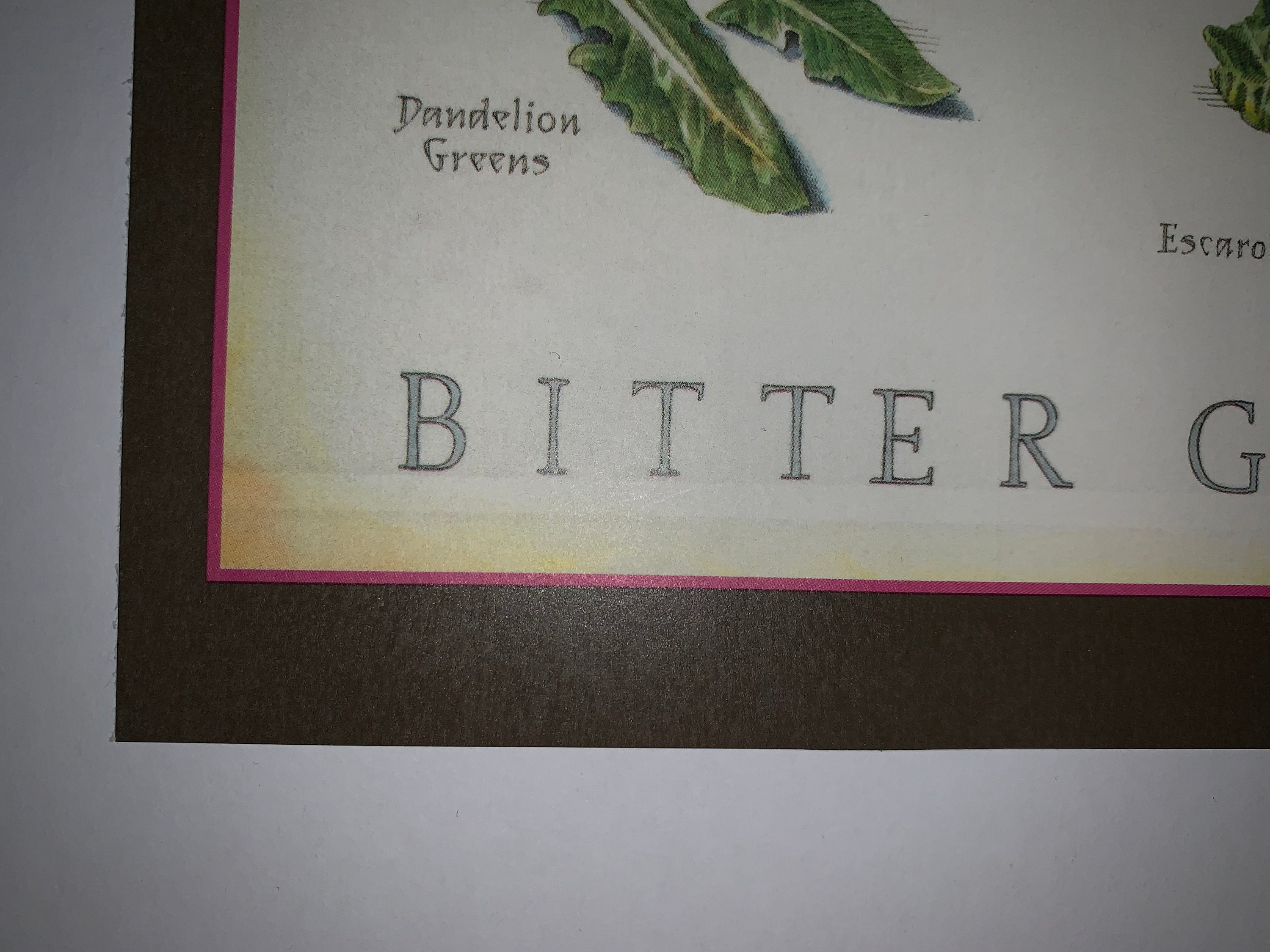 Print Bitter Greens Cook's Illustrated | Etsy