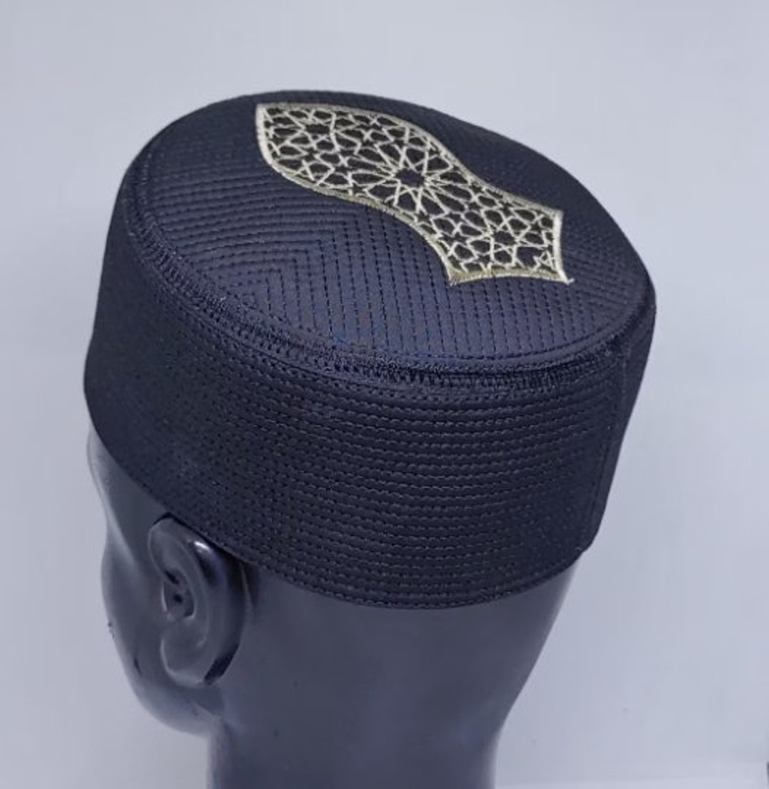 Prayer Cap Hat Muslim Topi Nalayn,nalain Shrif Shareef Paak Embroidered ...