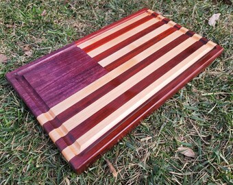American Flag Butcher Block - Etsy